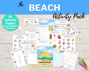 The Ultimate Beach Activity Pack for Kids – Instant Download – Bon ...