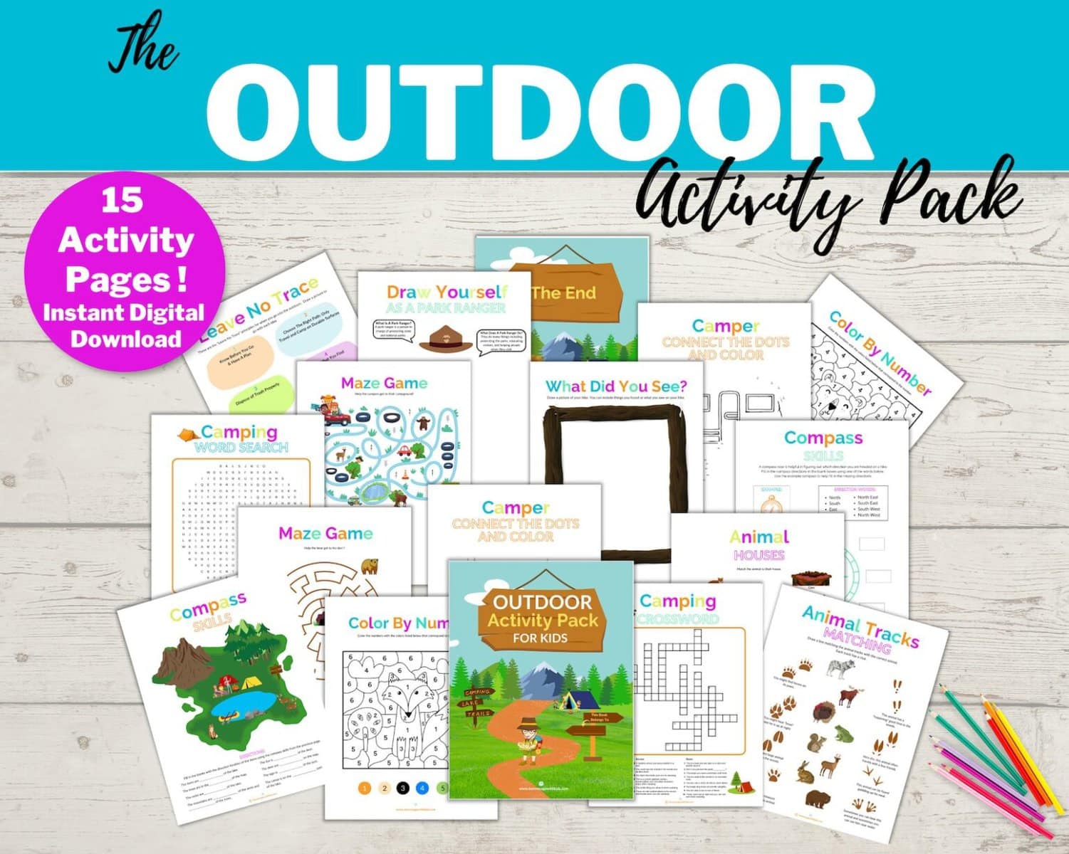The Fun Outdoor Activity Pack For Kids – Instant Download – Bon Voyage ...