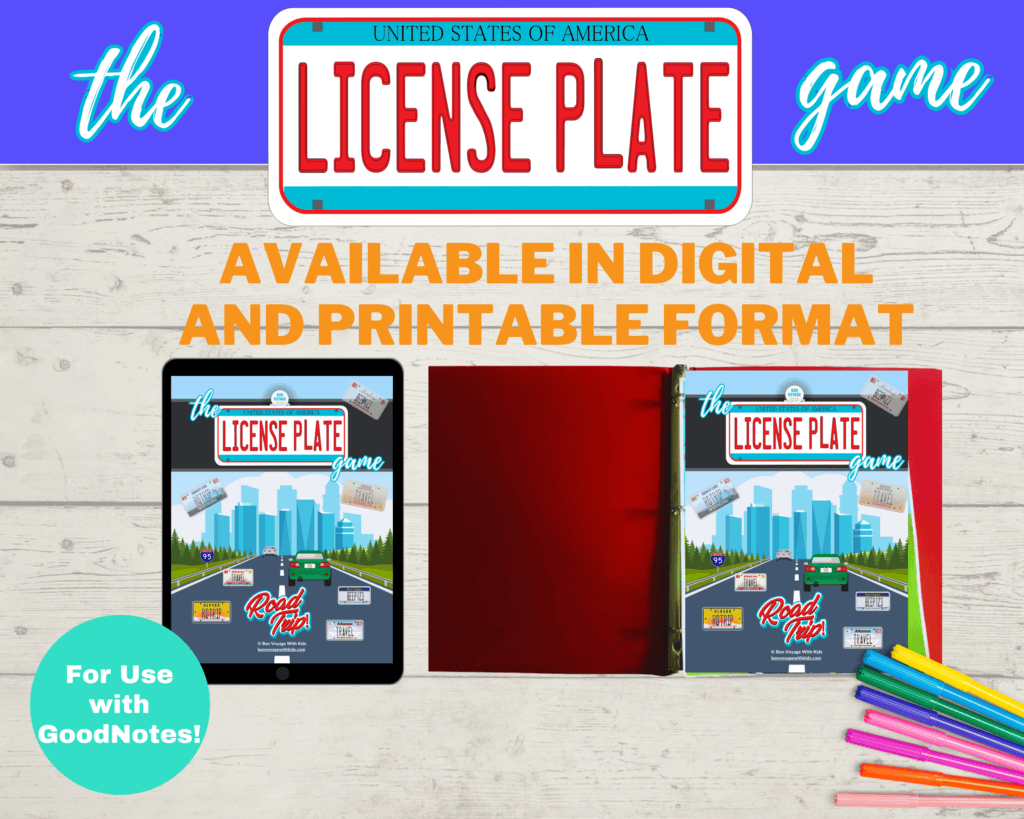 USA Road Trip License Plate Game – Easy Printable Game | License Plate ...