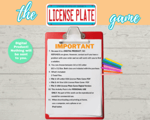 USA Road Trip License Plate Game – Easy Printable Game | License Plate ...